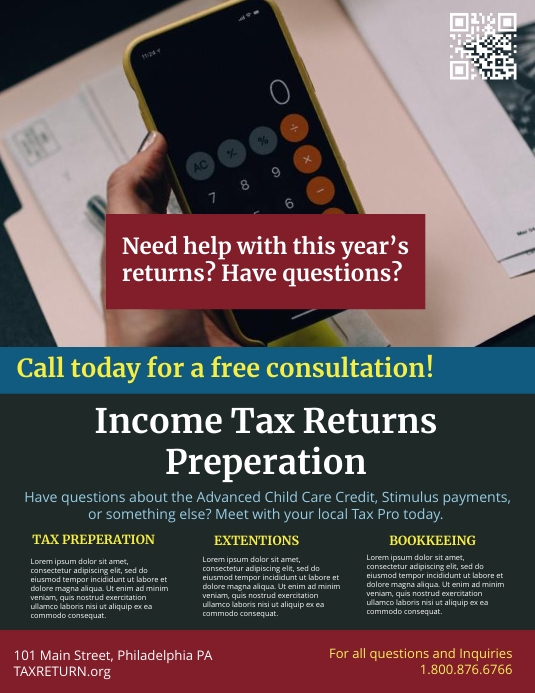 Copy of Income tax Return | PosterMyWall