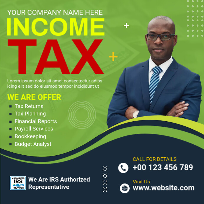 Income tax Services Template | PosterMyWall