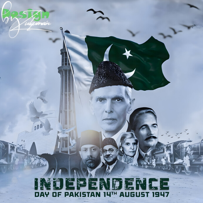 Copy of Independence day 14th august | PosterMyWall