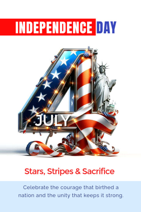 Independence day 4th july Template | PosterMyWall