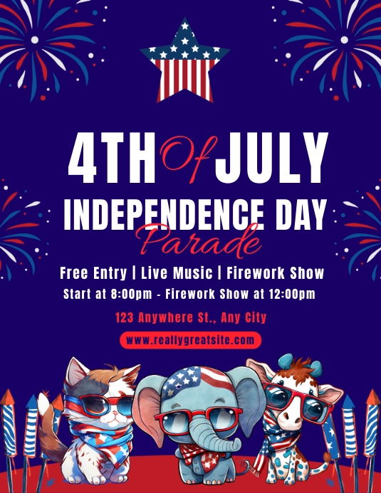 independence day 4th of july Template | PosterMyWall