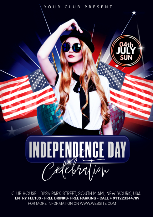 Independence Day Celebration ads Template | PosterMyWall