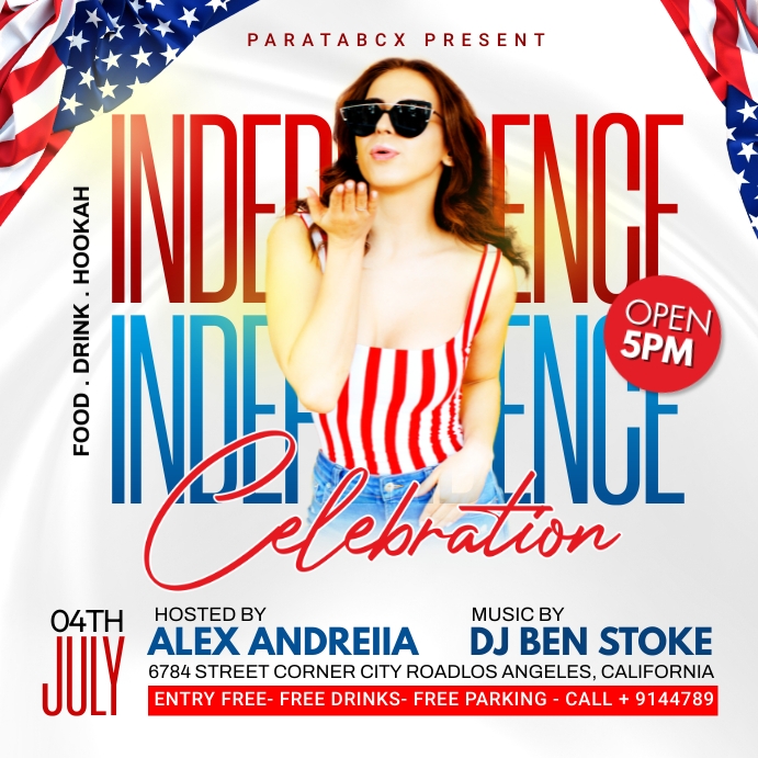 Independence Day Celebration ads Template | PosterMyWall