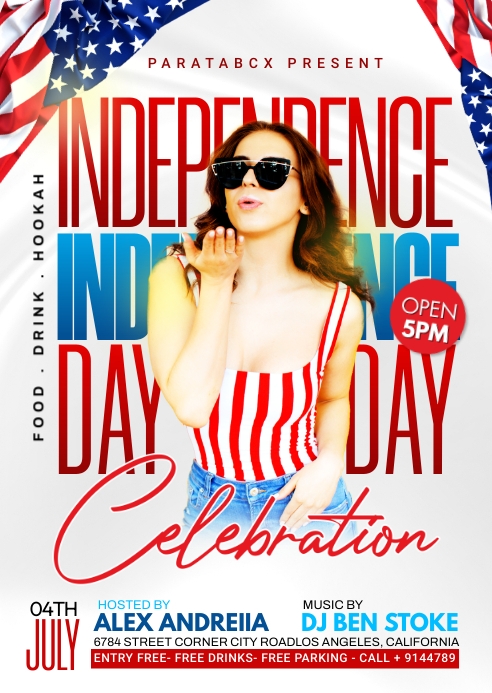 Copy of Independence Day Celebration flyer ad | PosterMyWall
