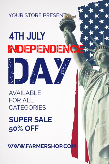 INDEPENDENCE DAY Template | PosterMyWall