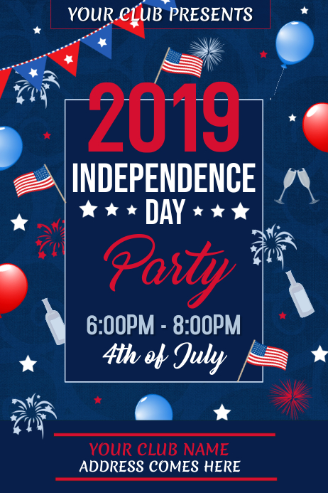 Independence Day Flyer, 4th of July Flyer Template | PosterMyWall