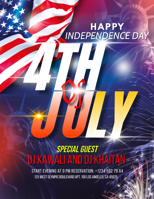 Independence day Flyer Template | PosterMyWall
