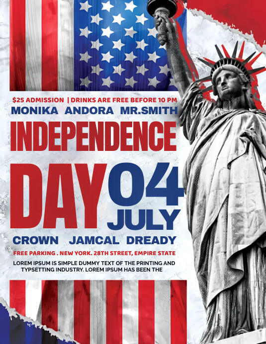 independence day flyer templates | PosterMyWall