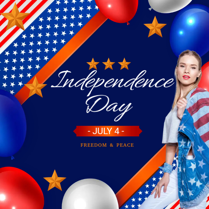 Independence Day Flyers Template | PosterMyWall