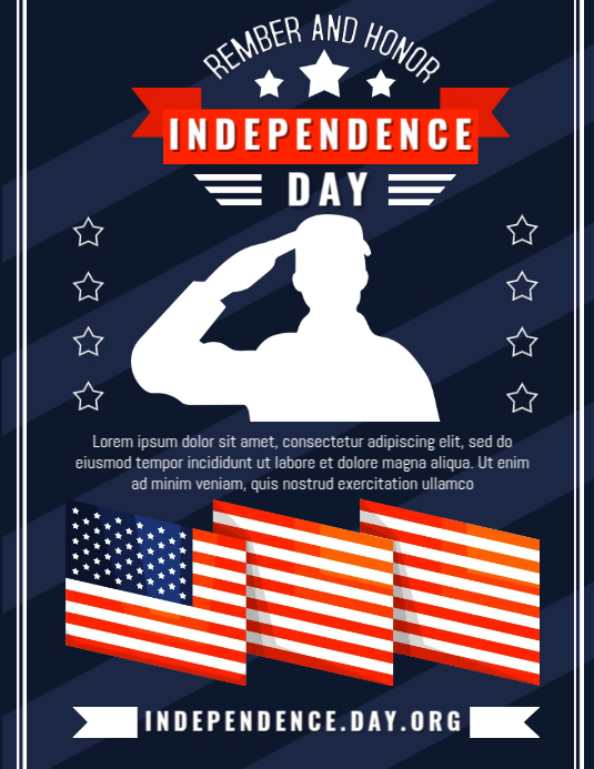 Independence Day Flyers Template | PosterMyWall