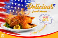 independence day menu Template | PosterMyWall