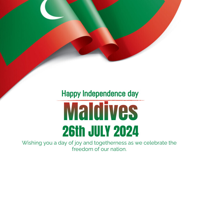 Copy of independence day of maldives | PosterMyWall