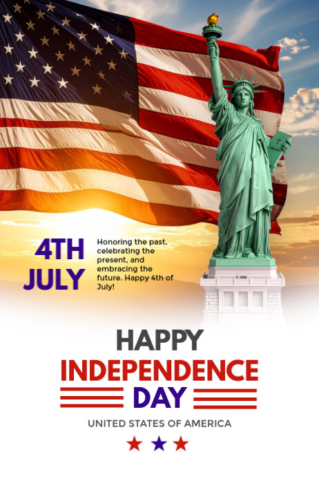 Independence Day of USA Poster Template | PosterMyWall