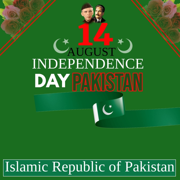 Independence day Pakistan Instagram post Templat | PosterMyWall