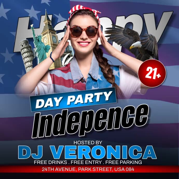 Independence Day Party Template | PosterMyWall