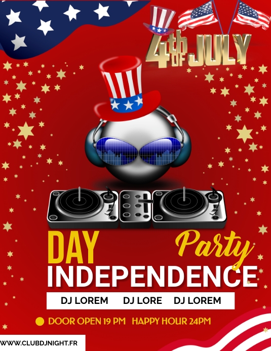 Plantilla de Independence Day Party Flyer | PosterMyWall