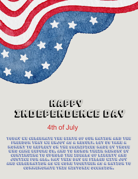 INDEPENDENCE DAY poster America Template | PosterMyWall