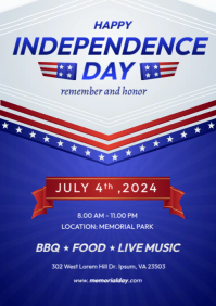 USA Day Food Poster Template | PosterMyWall