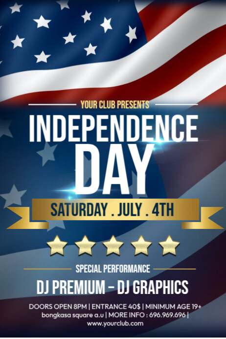 Independence Day Poster Template | PosterMyWall
