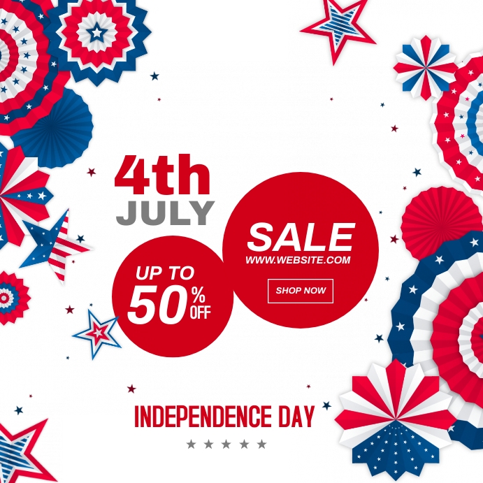 Independence Day Sale ads Template | PosterMyWall