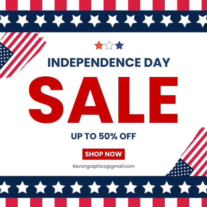 Independence day sale Template | PosterMyWall