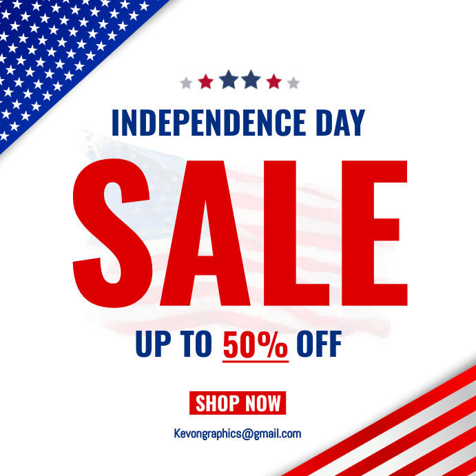 Independence day sale Template | PosterMyWall