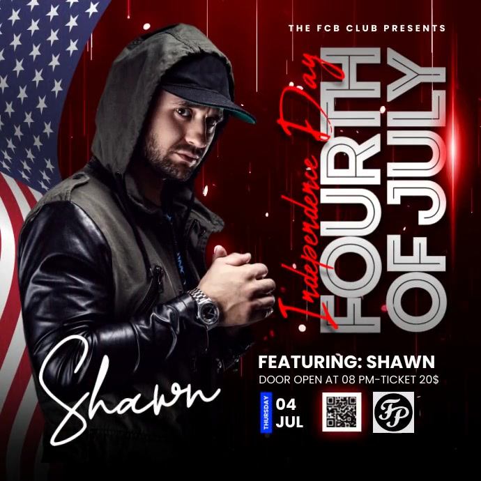 Independence Day USA Party Ads Template | PosterMyWall