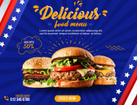 Independence Day Menu Poster Template | PosterMyWall