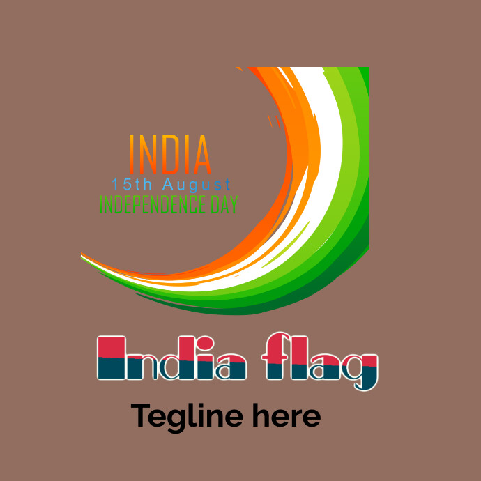 Plantilla de india flag logo | PosterMyWall