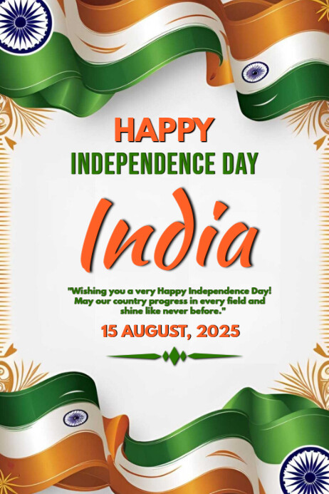 Copy of India Independence Day 2025 | PosterMyWall
