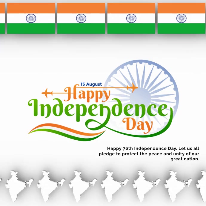 Plantilla de India Independence Day | PosterMyWall