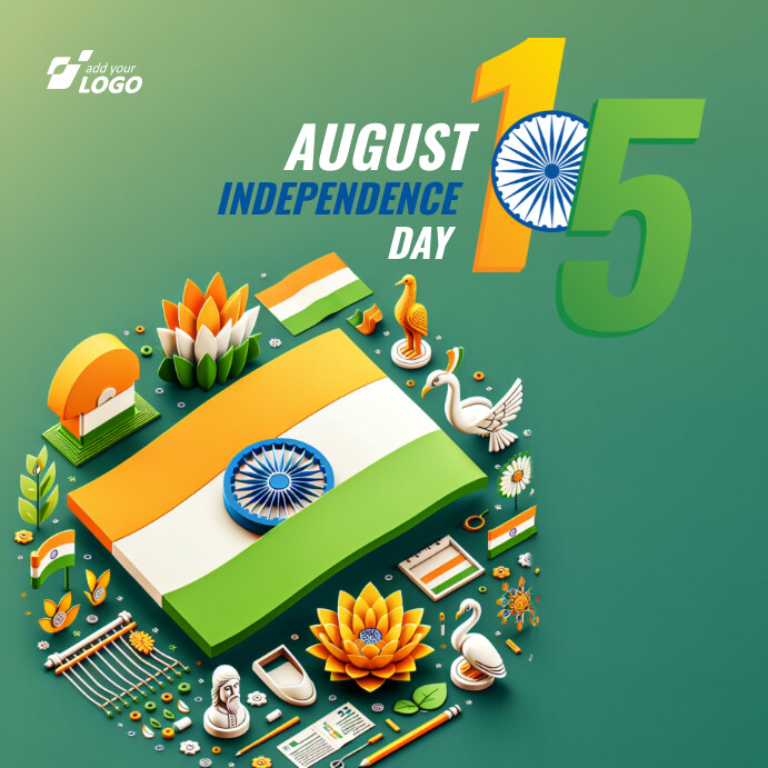 India Independence Day Instagram Post Template | PosterMyWall