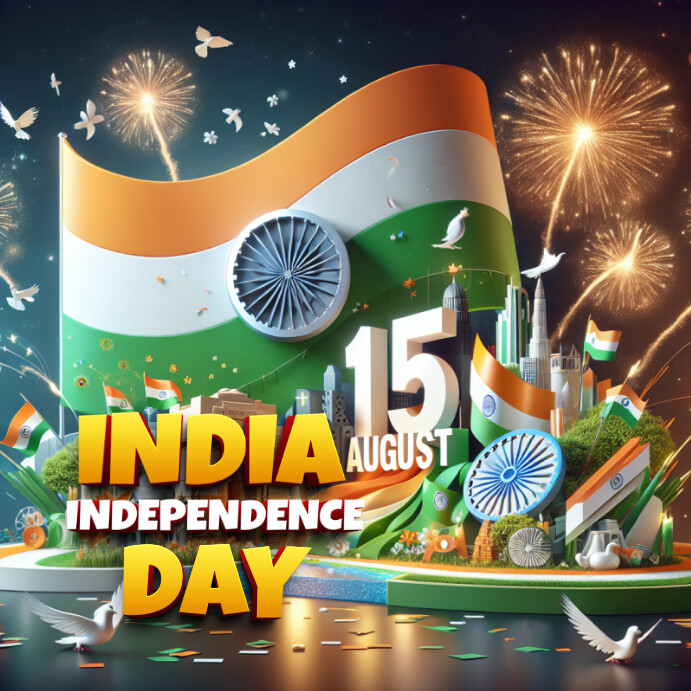 India Independence Day Instagram Post Template | PosterMyWall