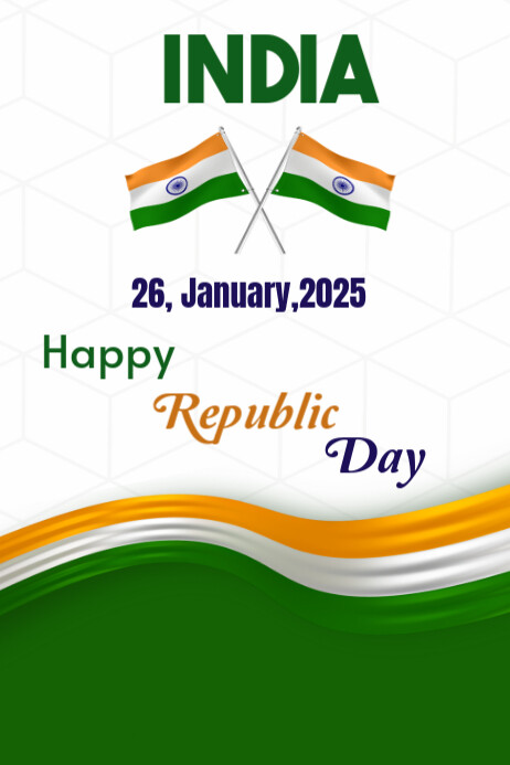India Republic day 26th January Template | PosterMyWall