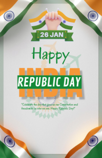 Modèle India republic day template 2026 | PosterMyWall