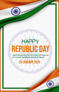 Modèle India republic day template 2026 | PosterMyWall