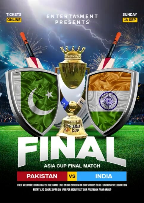 Copy of India vs Pakistan | PosterMyWall
