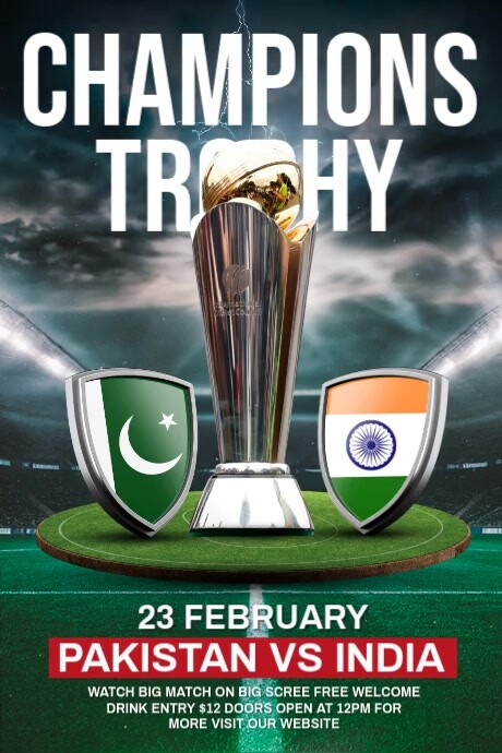 INDIA VS PAKISTAN Template | PosterMyWall