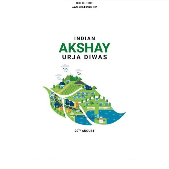 Copy of Indian Akshay Urja Day | PosterMyWall