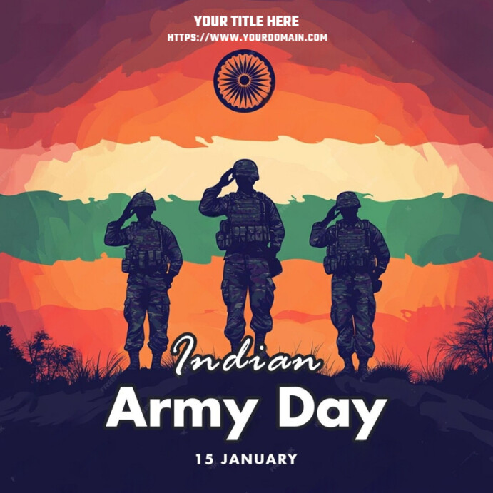 Plantilla de Indian army day | PosterMyWall