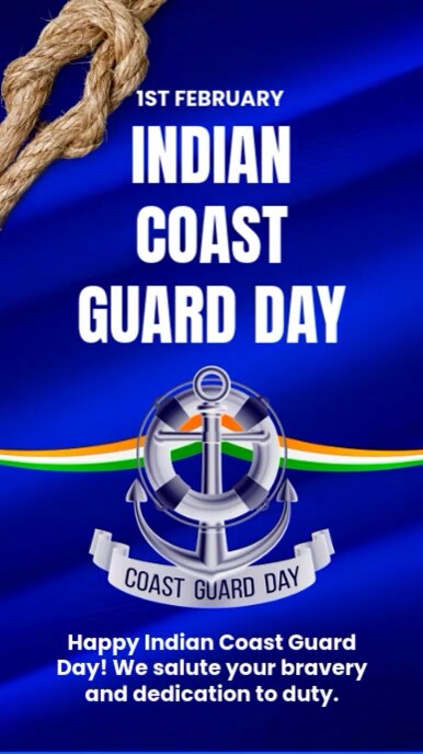 Indian Coast Guard Day Ads Template | PosterMyWall