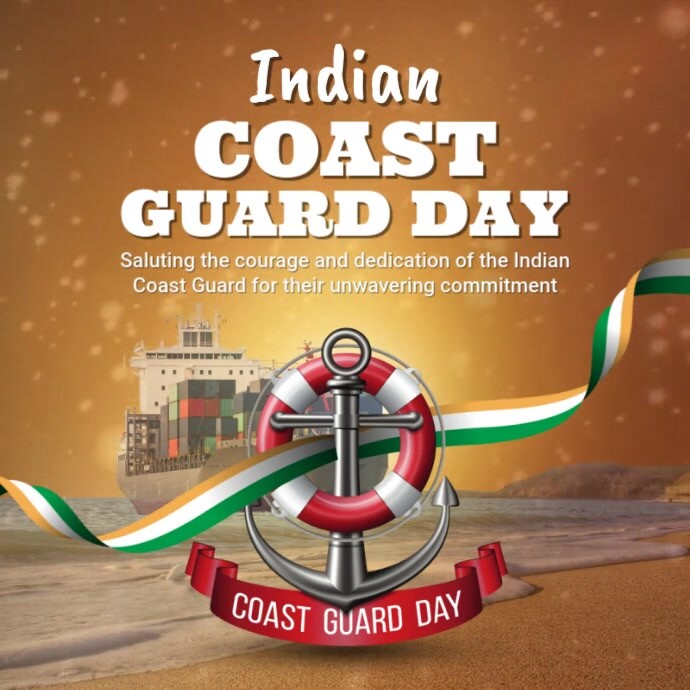 Copy of Indian Coast Guard Day Design | PosterMyWall