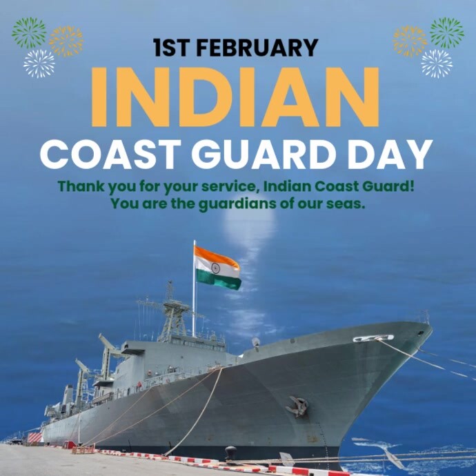 Indian Coast Guard Day Flyer Template | PosterMyWall