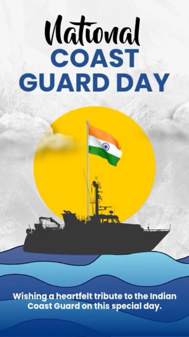 Plantilla de Indian Coast Guard Day Flyer | PosterMyWall