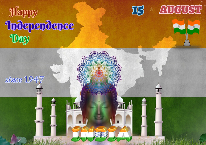 Copy of indian independence 24 1 | PosterMyWall