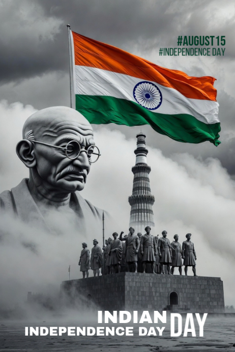 Indian Independence Day Poster Template | PosterMyWall