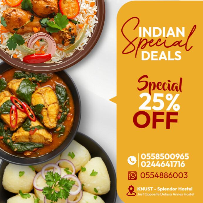 Indian Menu Flyers Template | PosterMyWall