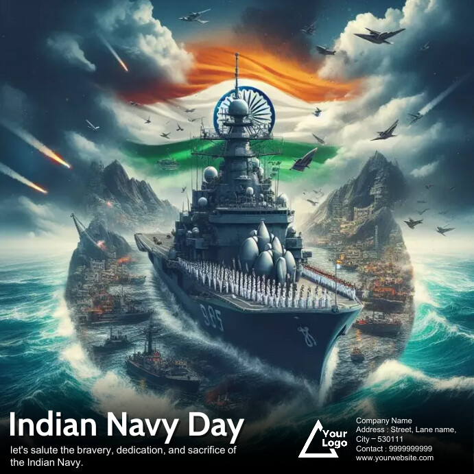 Indian Navy Day (3) Template | PosterMyWall