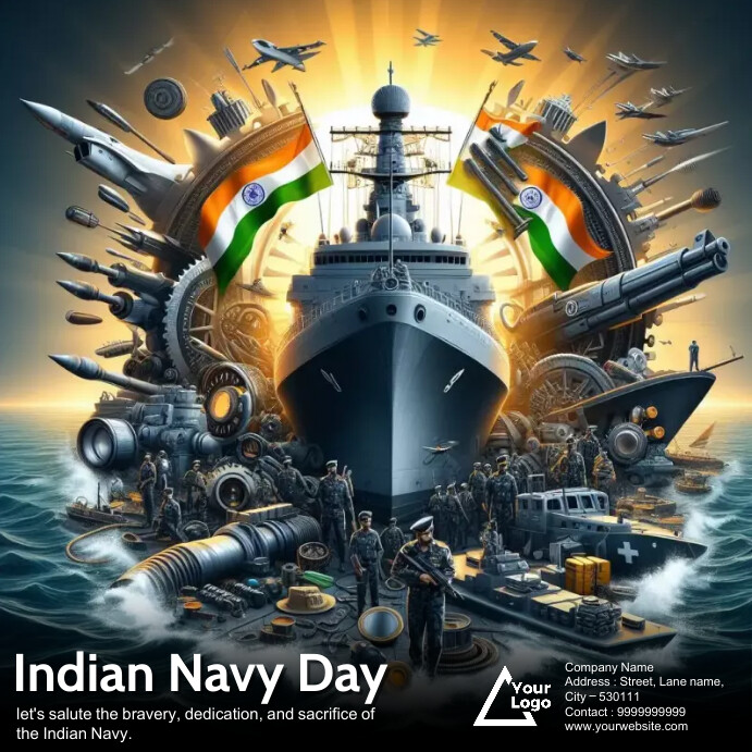 Indian Navy Day (7) Template | PosterMyWall