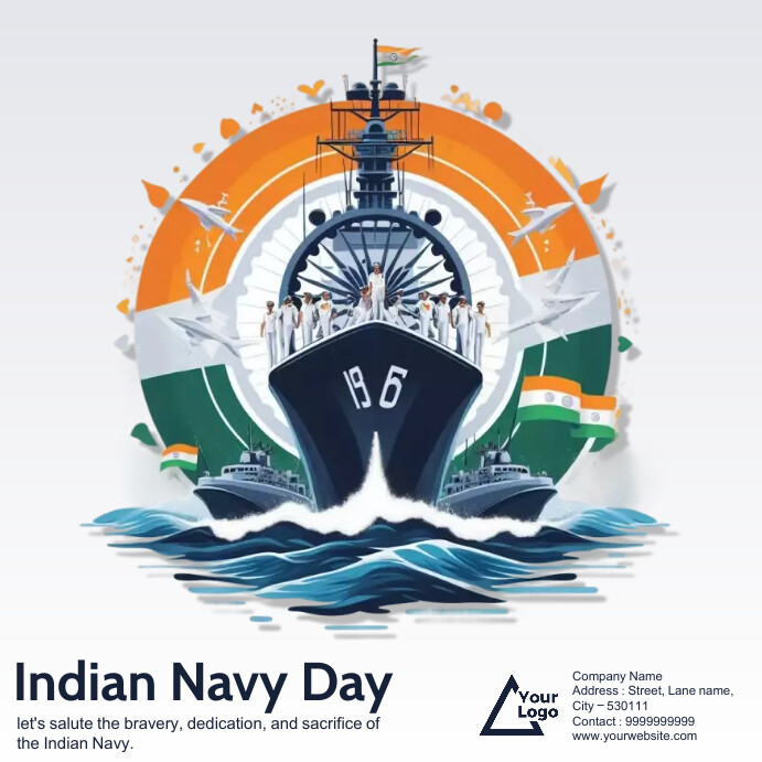 Indian Navy Day (8) Template | PosterMyWall